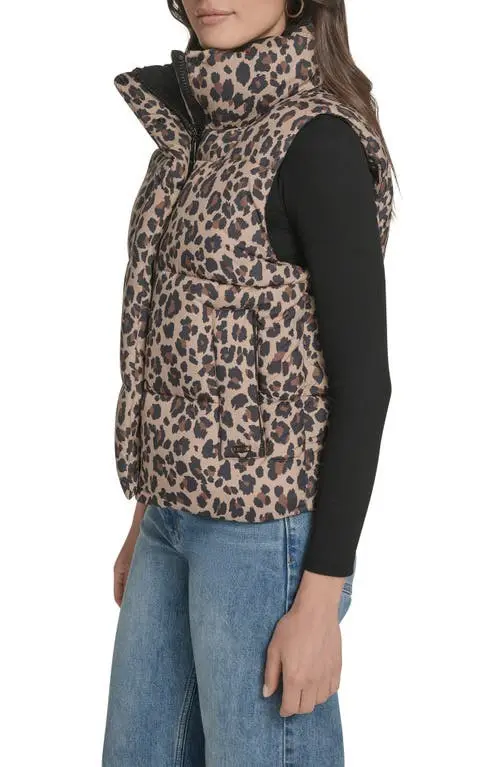 LEVI'S Quilted Puffer Vest - Leopard