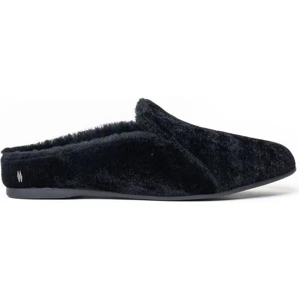 MAVE & CHEZ Maya Velvet Slippers - Black