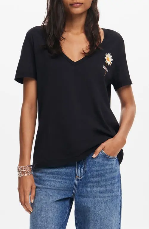 Desigual Vini Floral Graphic T-shirt