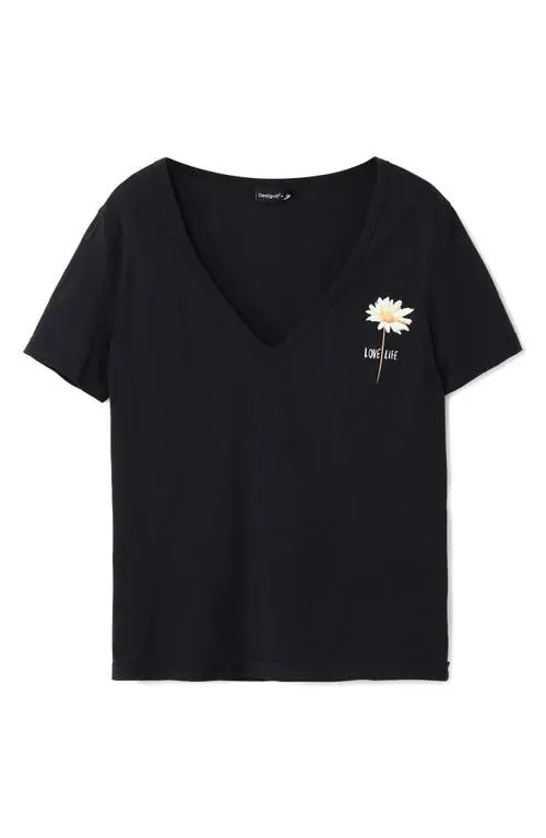 Desigual Vini Floral Graphic T-shirt
