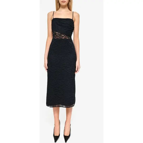 Cami Nyc Marseille Lace Sheath Midi Dress