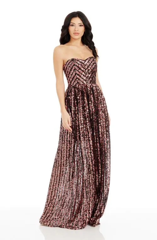 Dress The Population Audrina Sequin Gown