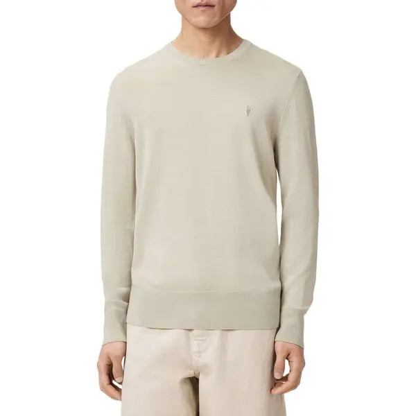 ALLSAINTS Mode Merino Wool Crewneck Sweater - Powdered Green