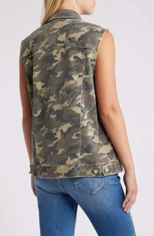 HIDDEN JEANS Camouflage Oversized Cargo Vest