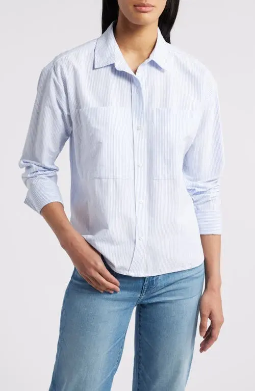 BEACHLUNCHLOUNGE Everly Stripe Cotton Shirt
