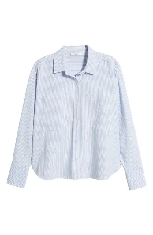 BEACHLUNCHLOUNGE Everly Stripe Cotton Shirt