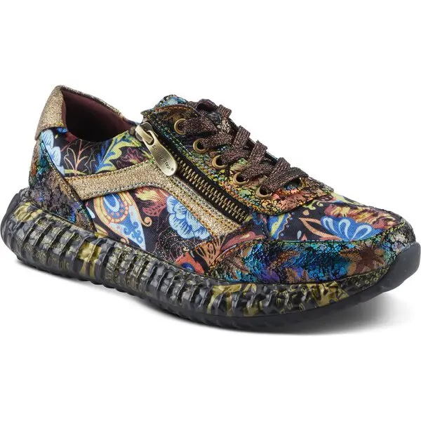 SPRING STEP SHOES Javana Platform Sneakers - Gold Multi
