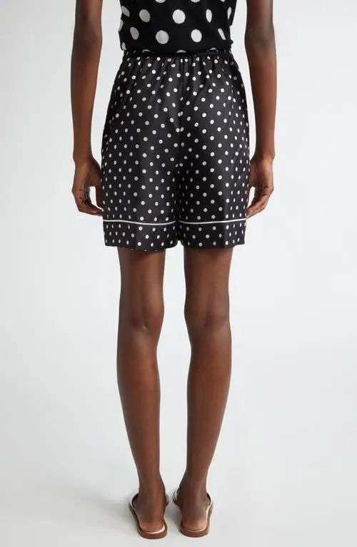 Dolce & Gabbana Polka Dot Silk Pajama Shorts