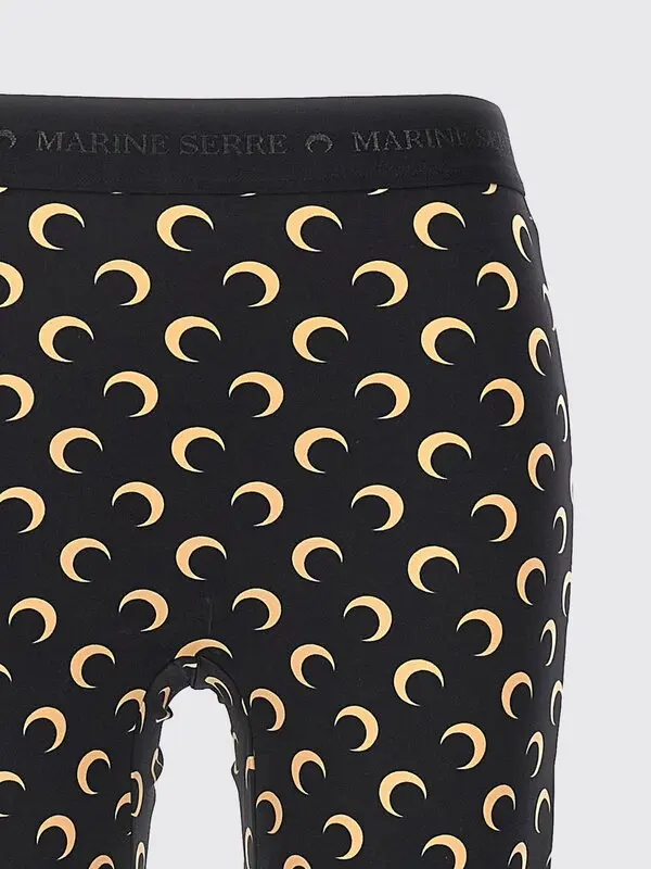 MARINE SERRE Printed Leggings - Black
