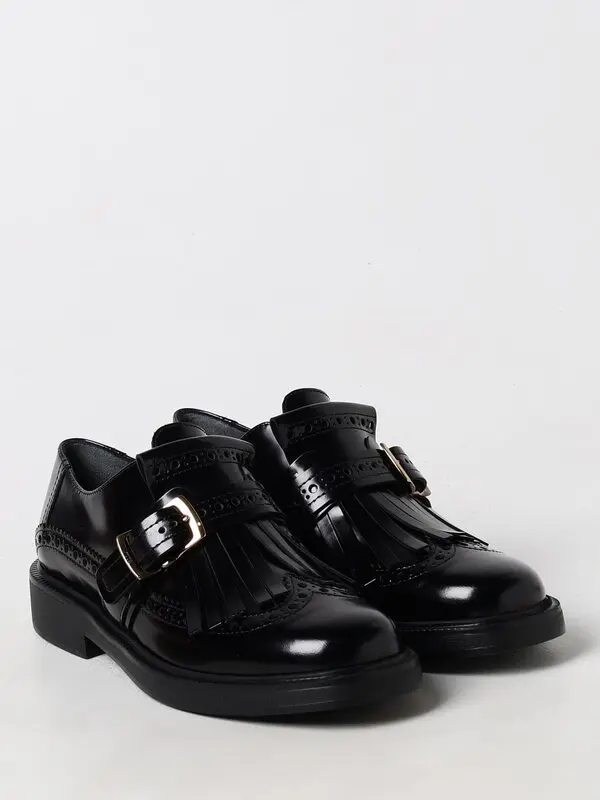 TOD'S Patent Fringe Monk Strap Oxford Shoes