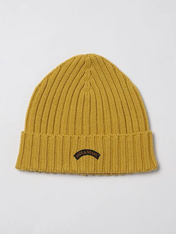 Paul & Shark Ribbed Beanie - Mustard