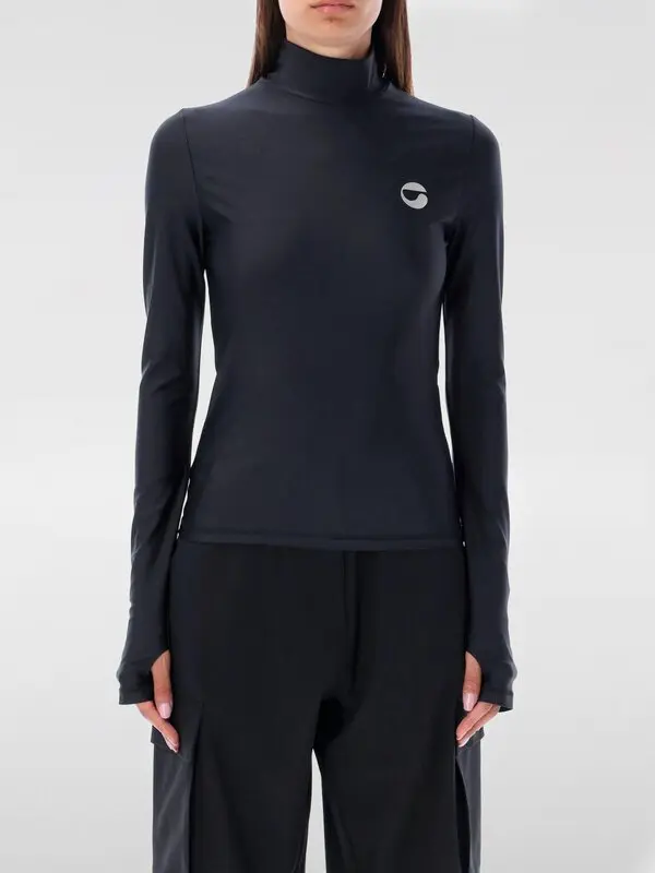 Coperni High Neck Long Sleeve Top - Black