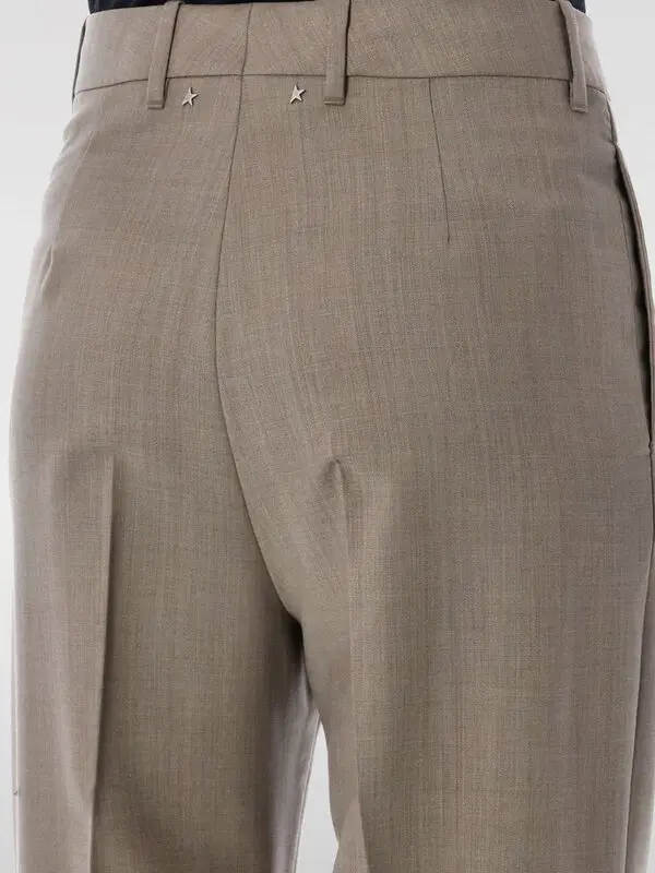 GOLDEN GOOSE Tailored Wide Leg Trousers - Beige