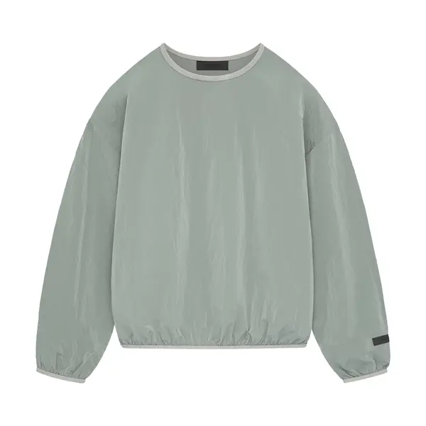 Fear Of God Crinkle Nylon Pullover Crewneck - Grey