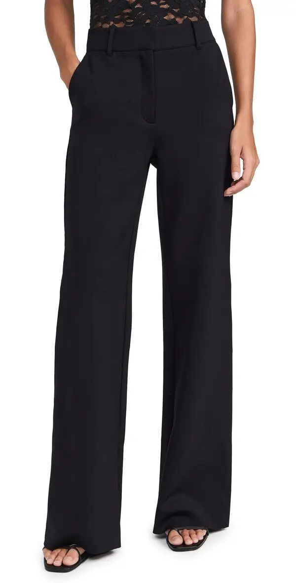 Commando Neoprene Ceo Wide Leg Trousers - Black