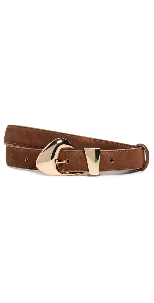 Shashi Isosceles Buckle Belt - Brown
