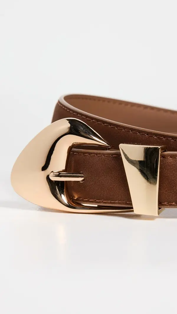 Shashi Isosceles Buckle Belt - Brown