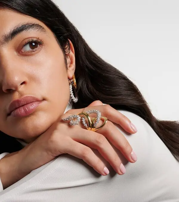 Yeprem 18kt White And Yellow Diamond Ring