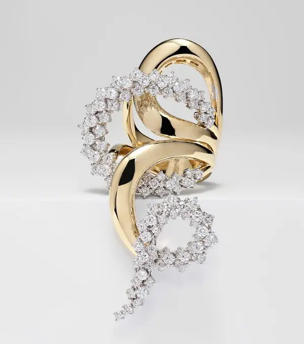 Yeprem 18kt White And Yellow Diamond Ring