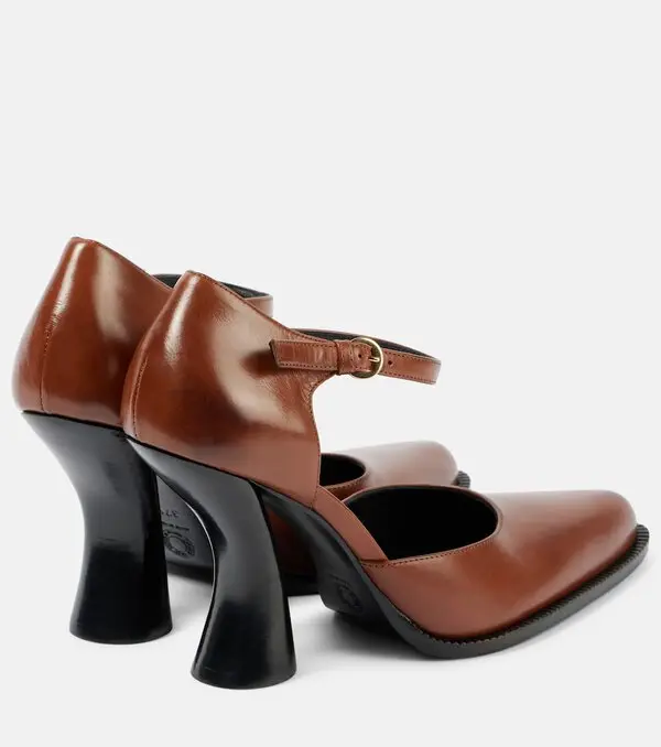Dries Van Noten Leather Mary Jane Pumps