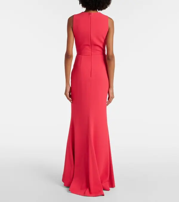 Elie Saab Gathered Embellished Gown