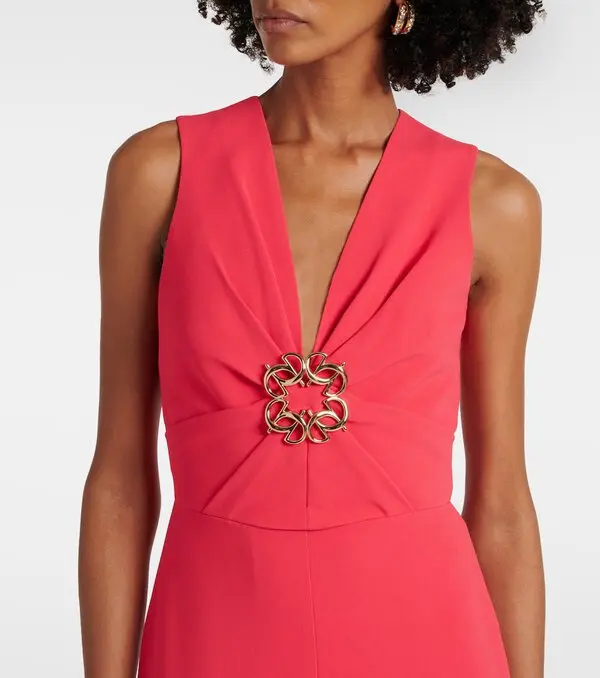 Elie Saab Gathered Embellished Gown