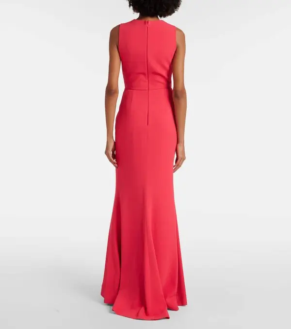 Elie Saab Gathered Embellished Gown