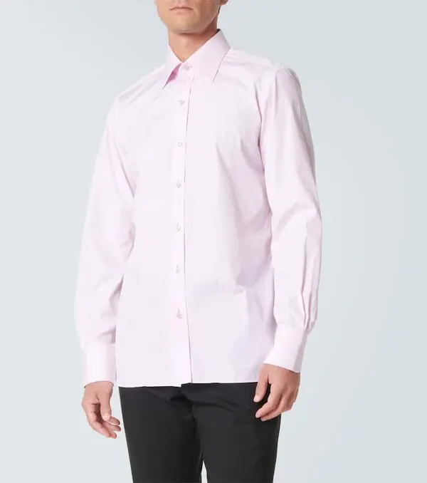 TOM FORD Cotton Poplin Shirt - Pink