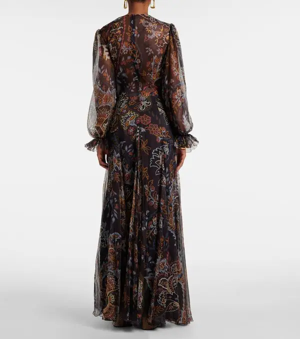 Etro Printed Silk Gown - Multicoloured
