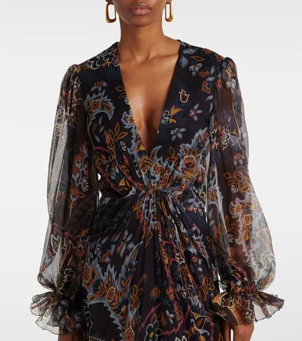 Etro Printed Silk Gown - Multicoloured