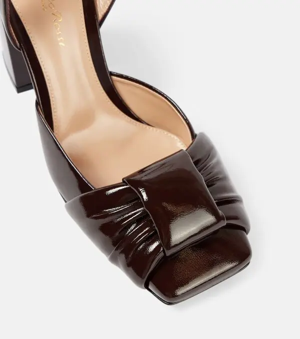 GIANVITO ROSSI 90 Patent Leather Sandals