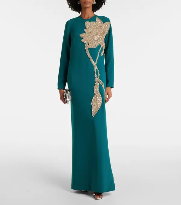 Costarellos Elea Embellished Gown