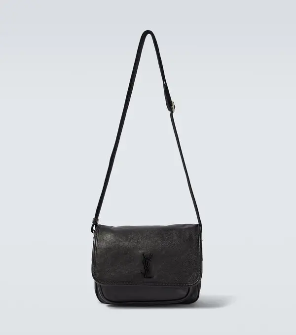 Saint Laurent Niki Small Leather Messenger Bag - Dark Brown