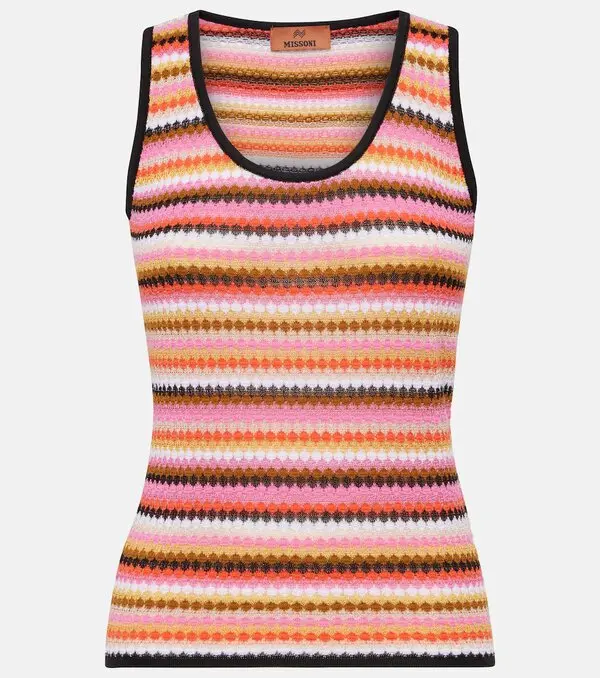 Missoni Cotton-blend Tank Top - Multicoloured