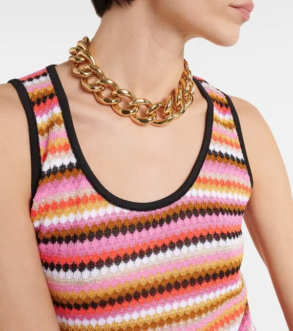 Missoni Cotton-blend Tank Top - Multicoloured