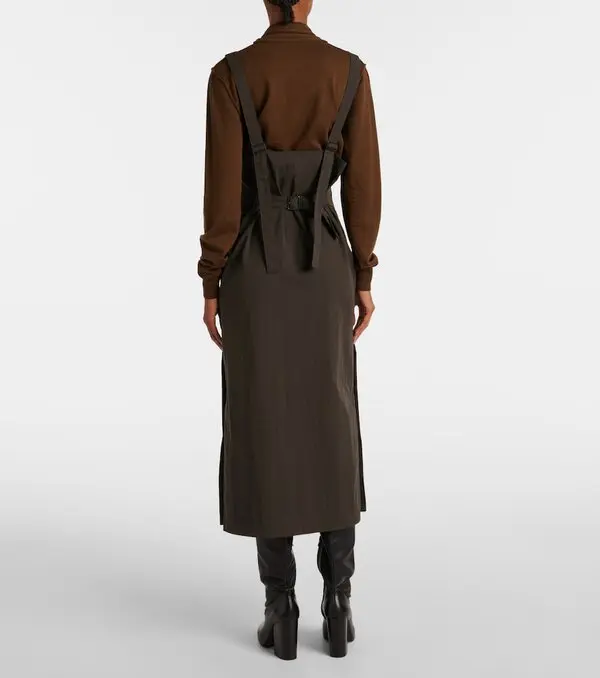 LEMAIRE Cotton-blend Midi Skirt