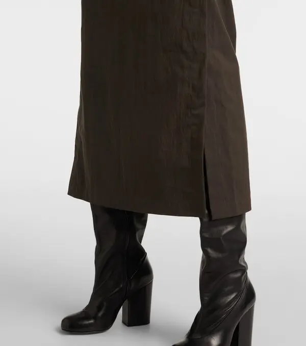 LEMAIRE Cotton-blend Midi Skirt