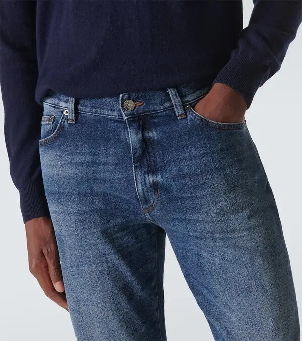 Zegna Mid-rise Skinny Jeans - Blue