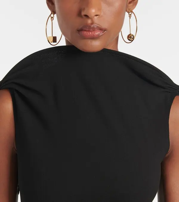 Jacquemus Asymmetric Hoop Earrings