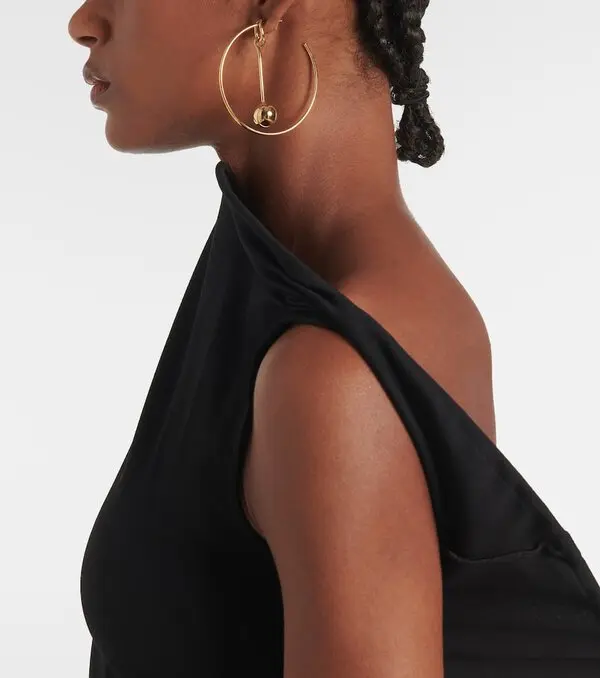 Jacquemus Asymmetric Hoop Earrings