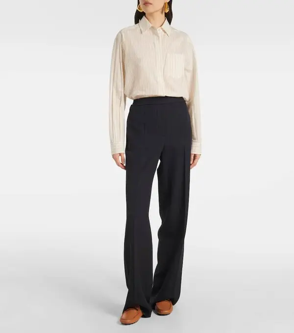 TOD'S Wide-leg Wool Pants