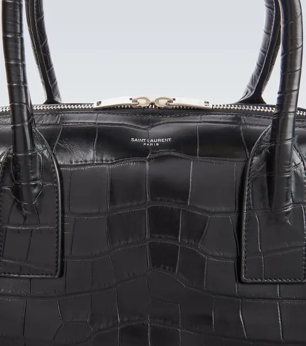 Saint Laurent Croc-effect Leather Tote Bag