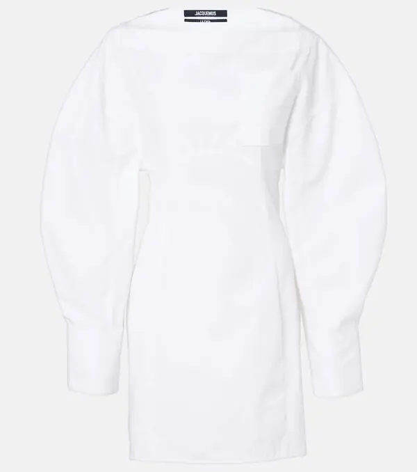 Jacquemus La Robe Chemise Casaco Mini Dress - White