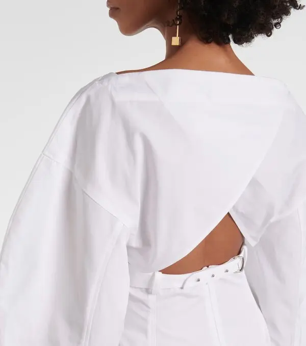 Jacquemus La Robe Chemise Casaco Mini Dress - White