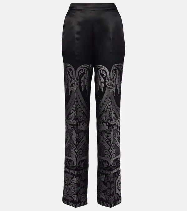 Etro Printed Wide-leg Pants