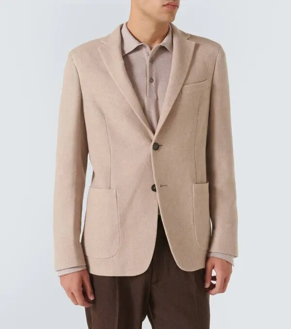 Zegna Cotton, Wool And Cashmere Blazer