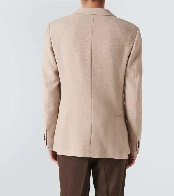 Zegna Cotton, Wool And Cashmere Blazer