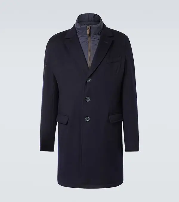 Herno Wool Coat - Blue