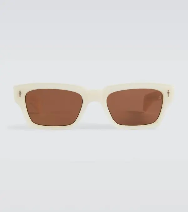 JACQUES MARIE MAGE Ashcroft Rectangular Sunglasses - White