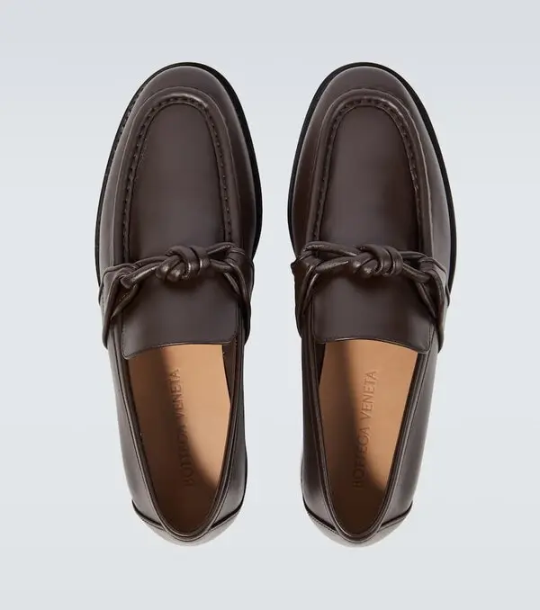Bottega Veneta Astaire Leather Loafers